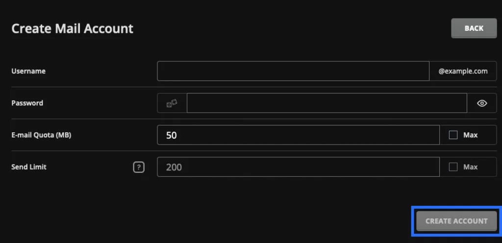 How to Create Email Accounts - DreamIT Host